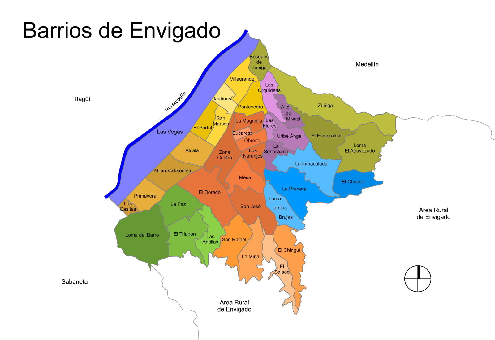 imagenes: mapa envigado