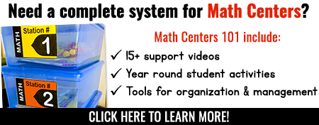4 Areas to Jump Start Your Math Centers | Upper Elementary Snapshots