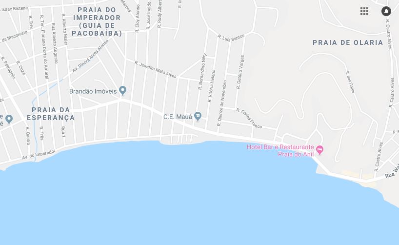 ** Blog Mauá e Região: Mapa Praia do Imperador, Praia da Esperança e ...