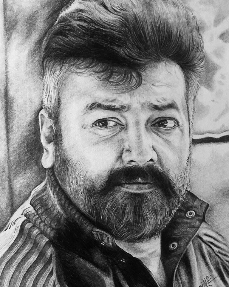 Sarish Reghunath Amazes all by Drawing Brilliant Portraits on White ...