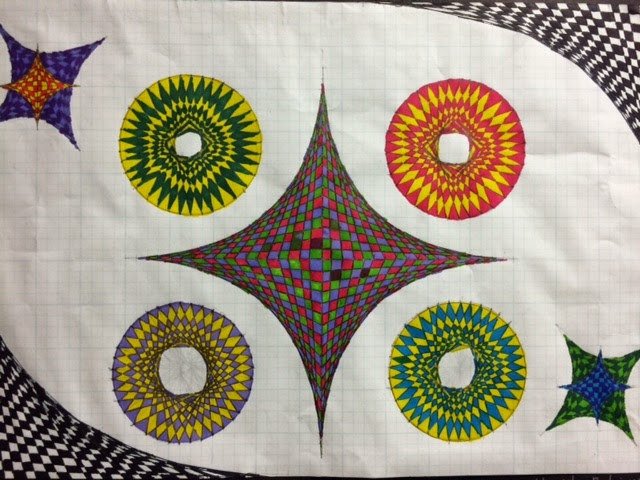 Mrs. Wille's Art Room: Parabolic line drawings