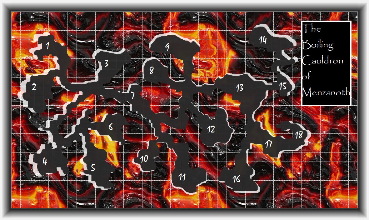 RPG Blog: Dungeon Map - The Boiling Cauldron of Menzanoth
