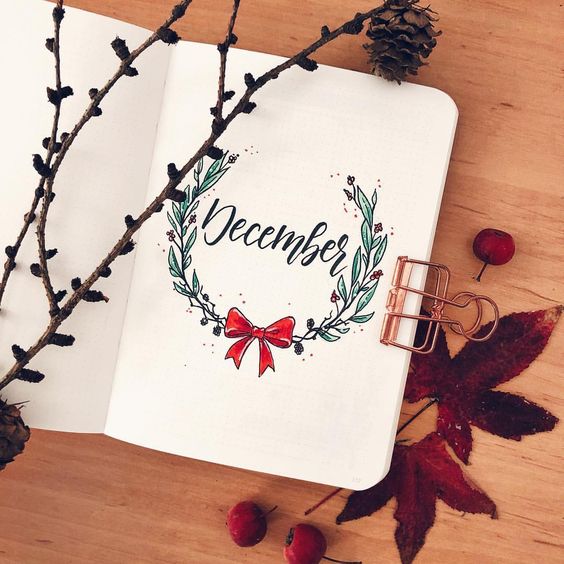 Bullet Journal: 10 Ideias de Capas para Dezembro - BLOG ALINE RIBEIRO