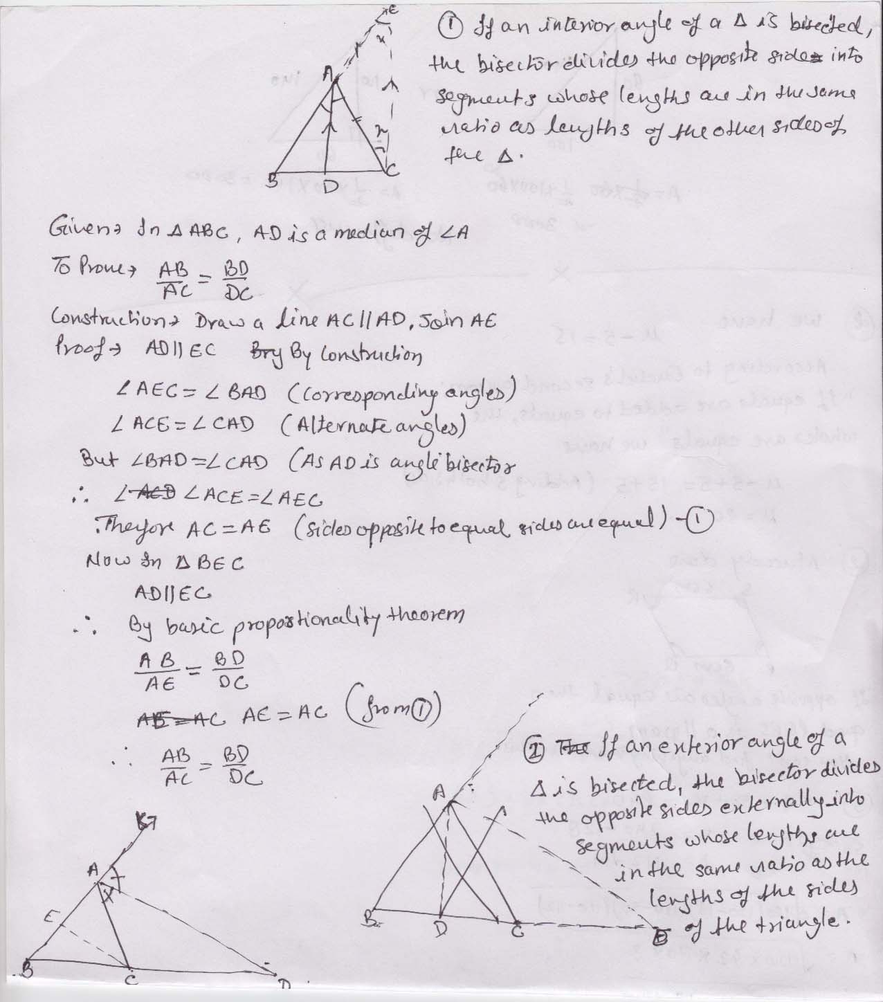 Mathematics And Science Class: Important Theorems