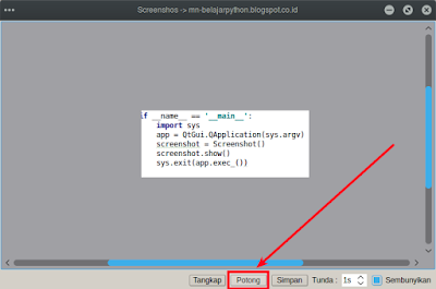 Aplikasi Screenshoot PySide Python (versi 5) ~ Belajar Python