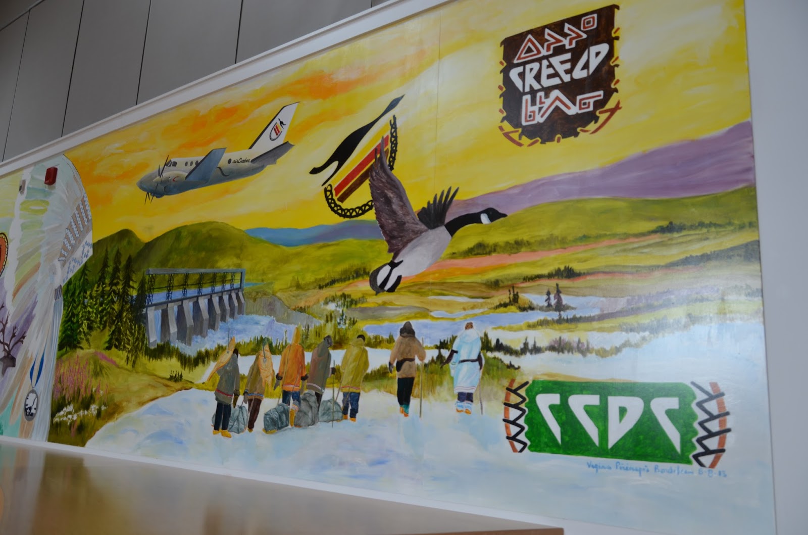 ACCI NEWS: Aanischaaukamikw Cree Cultural Institute creates a mural ...