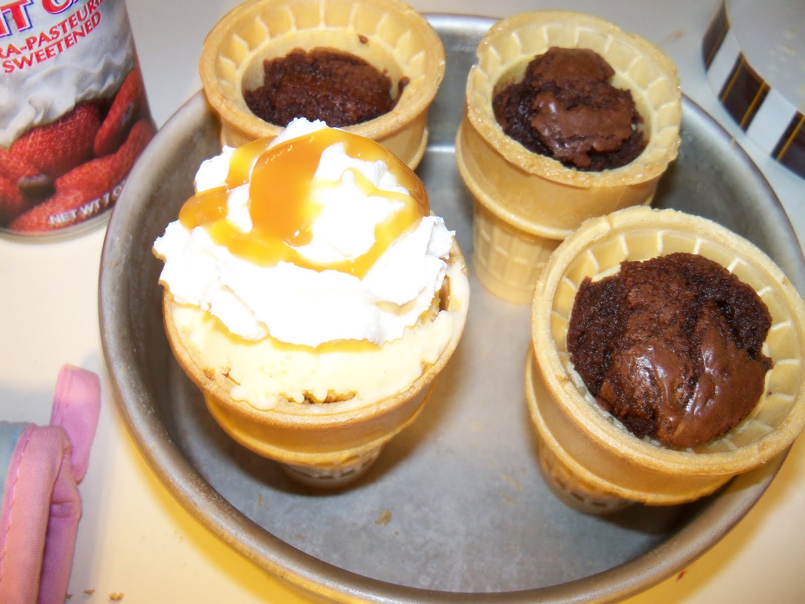 Lunches Fit For a Kid: Recipe: Brownie Sundae Cones