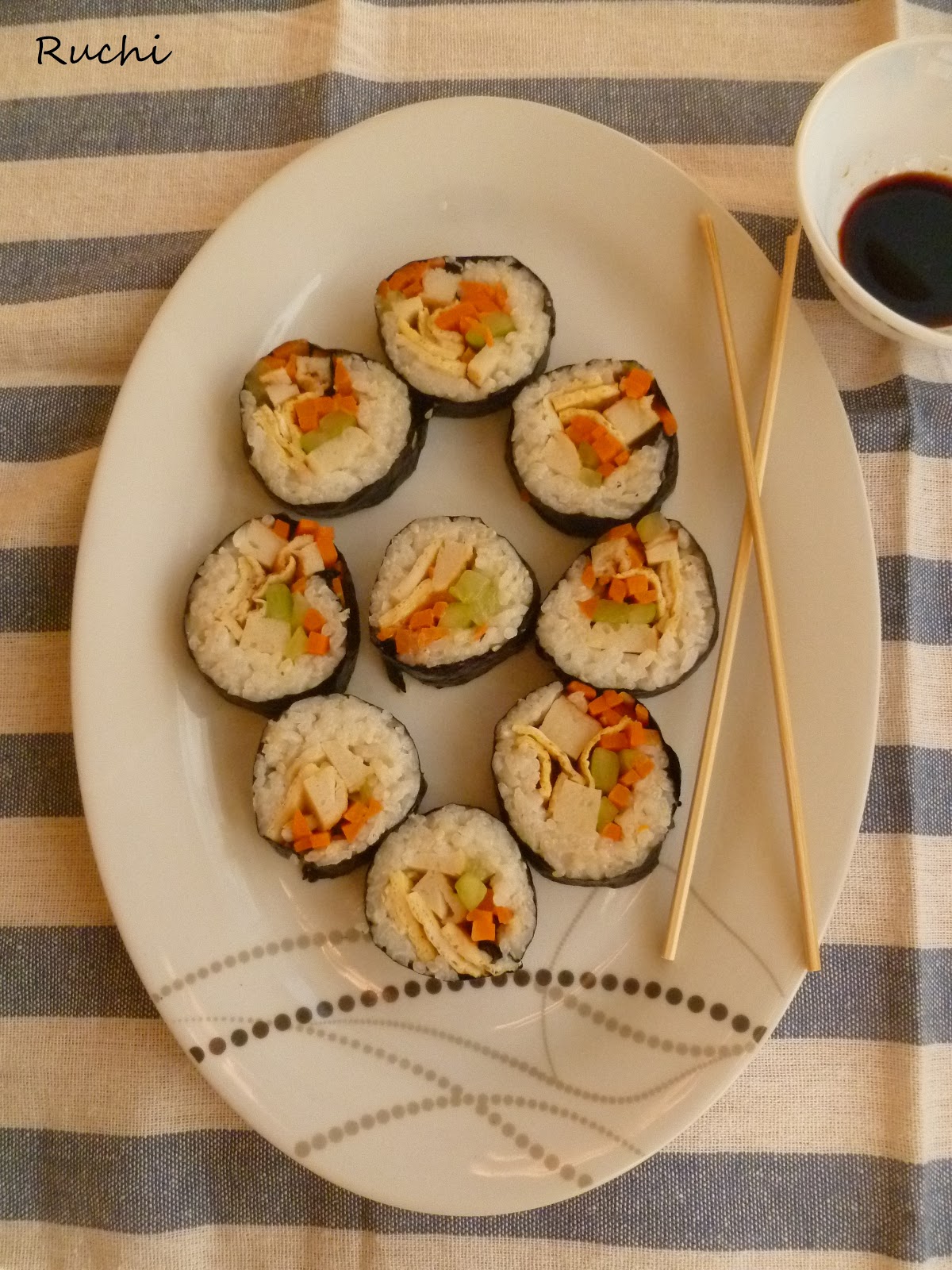 RUCHI: Korean Sushi (kimbap)