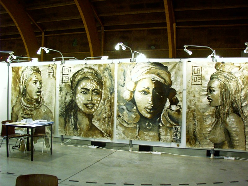 Lydia Roche Art - portrait femme Afrique art contemporain dessin ...