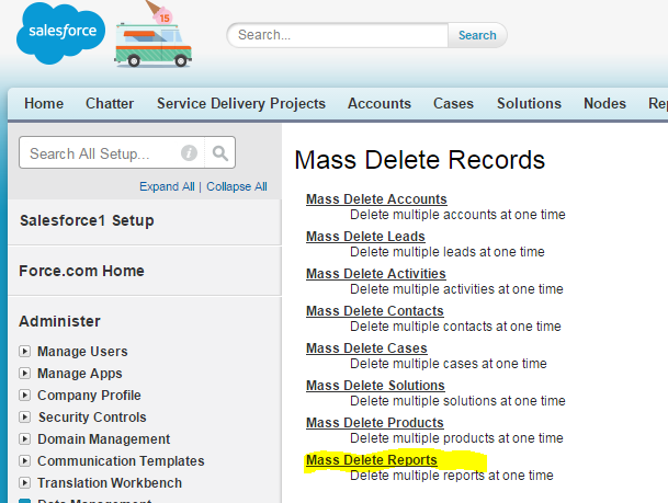 Bulk Deleting Reports - The best way?