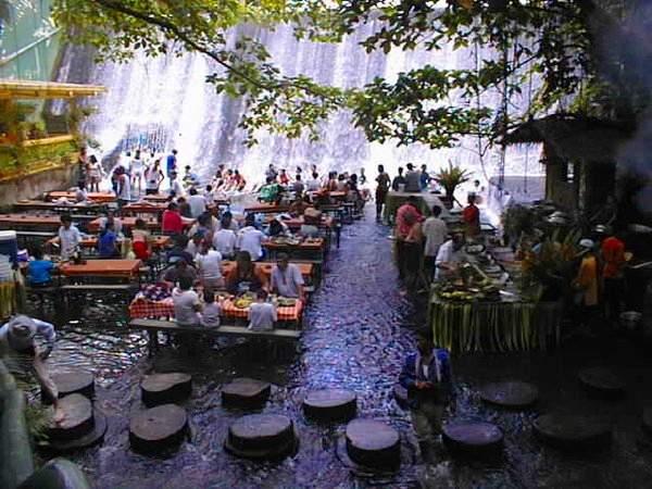 Waterfall Restaurant: Villa Escudero Labasin Waterfall Restaurant ...