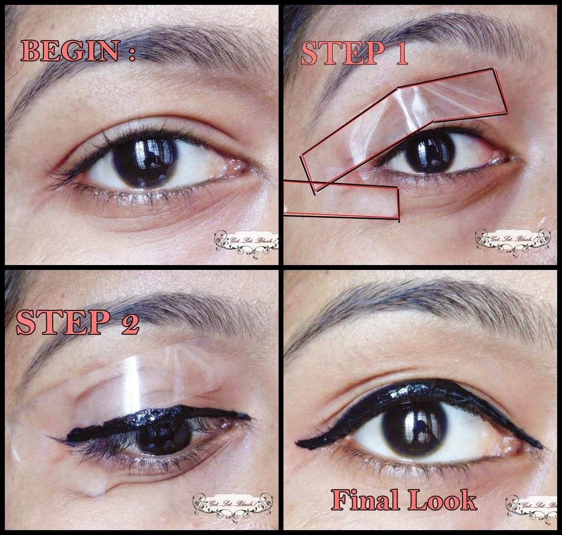 How Make Beautiful Eyeliner By Using Tape Full Tutorial Style Hunt