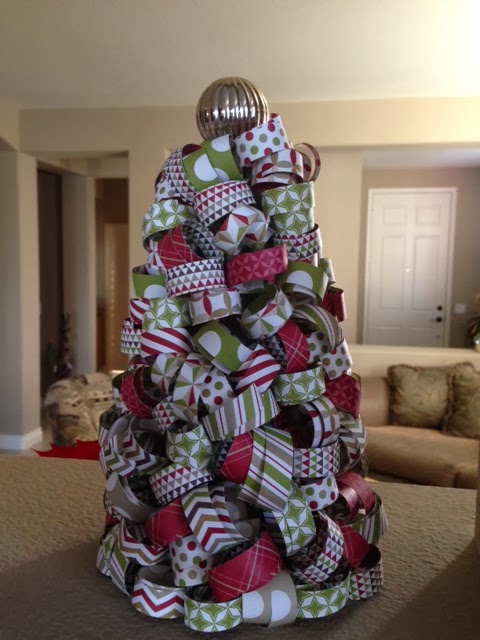 Paper Desserts: Curly Paper Christmas Trees