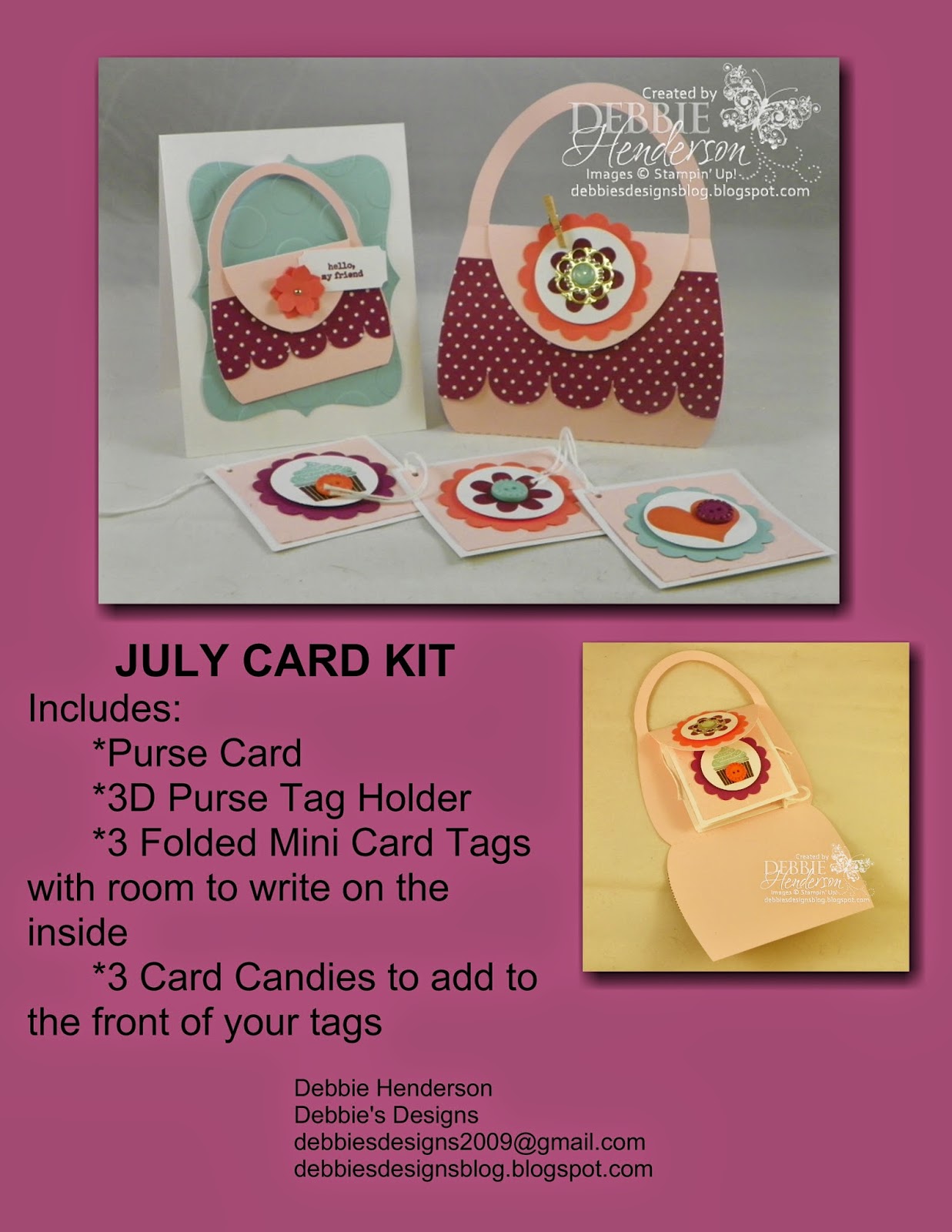 Debbie's Designs: July Card Kit!