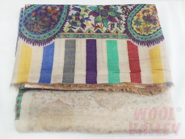 Shahtoosh Shwal with Unique Embroidery | Wool Valley