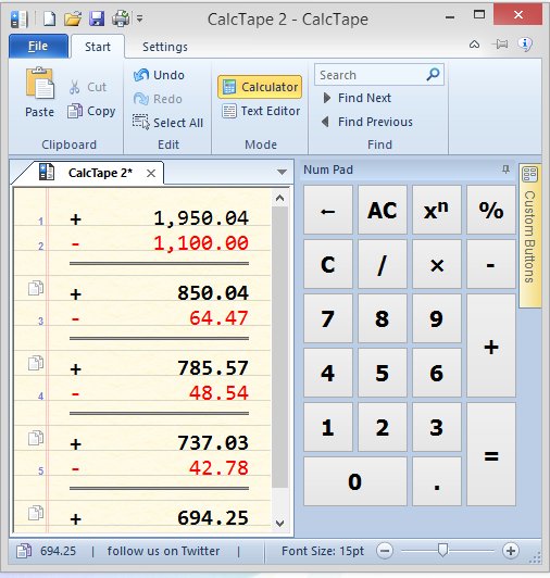 INTERESTING THINGS: Free Calculator – CalcTape