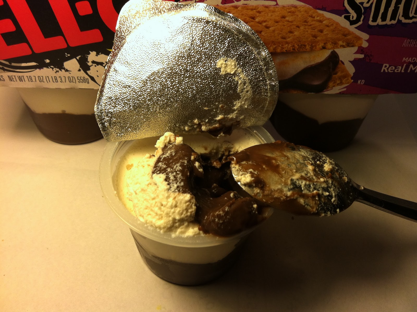 Crazy Food Dude: Review: JELL-O S'mores Pudding Snack