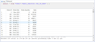 SAP HANA: Table Functions | HANA