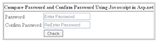 How to Compare Password and confirm password using Javascript in Asp ...