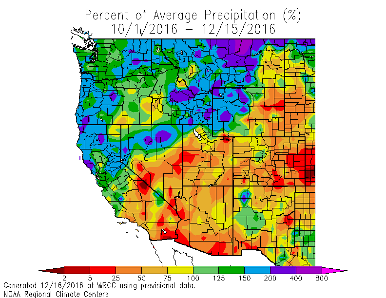 California Annual Rainfall Map
