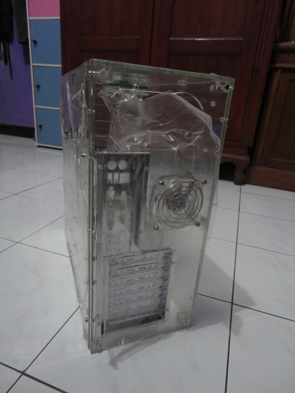 Casing CPU Full Transparan Medium Tower ~ TINGGIRAJA