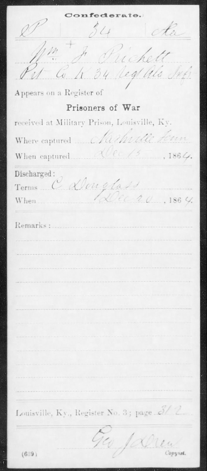 Karen's Family Files: William Franklin Pritchett and Thomas A ...