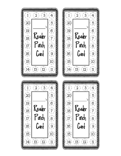 Totally Terrific in Texas: Reader Punch Card