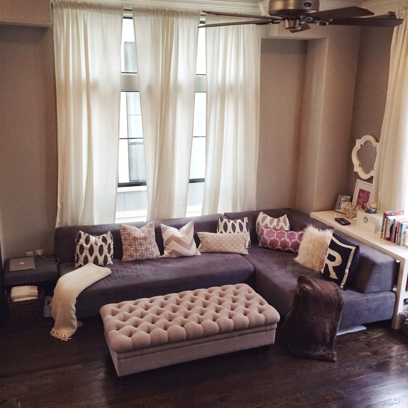 IKEA's RITVA Curtains in Our Open-Concept Living Room | Veronika's ...