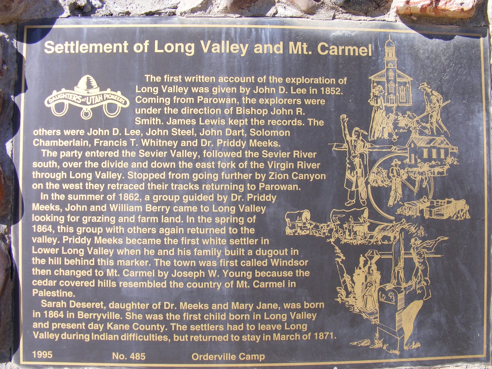 Kane County Heritage: Dr. Priddy Meeks & Long Valley Settlement Monument