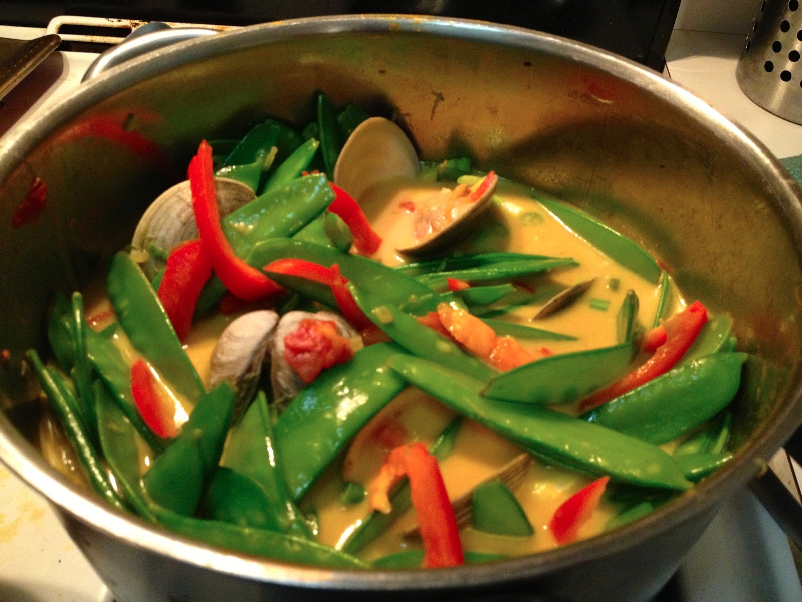 The Walking Cookbook: Clams in Spicy Coconut-Lime Sauce