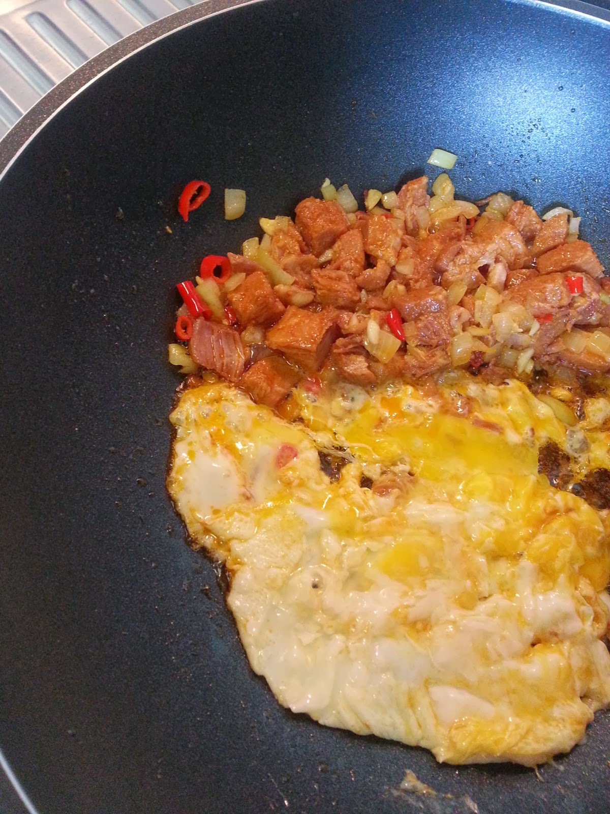 Spiced Pork Cube Fried Rice - Delishar | Singapore Cooking, Recipe, and ...