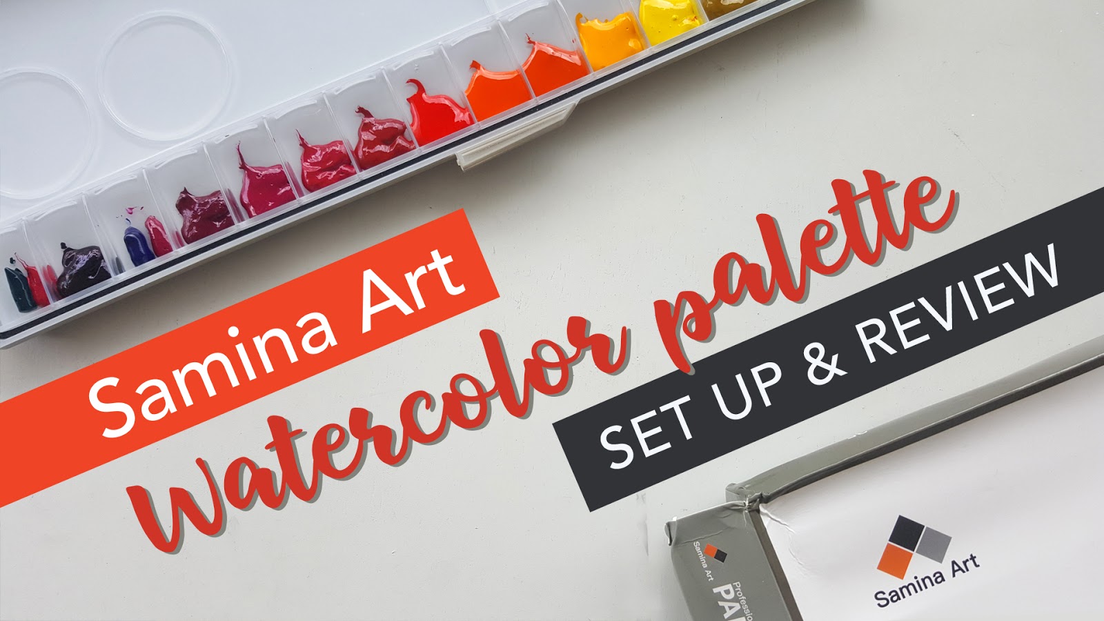 Samina Art Watercolor Palette - Set Up & Review - Milena B. BLOG