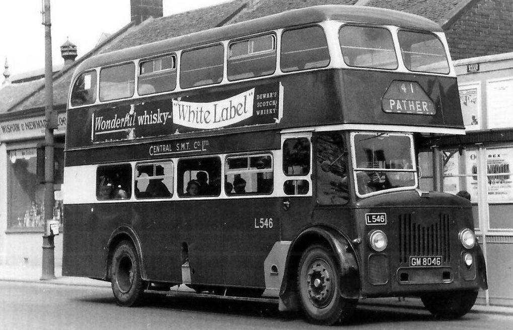 Tour Scotland: Old Photograph Double Decker Passenger Bus Pather Scotland