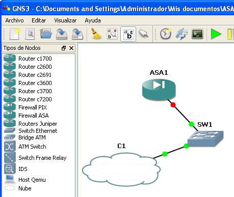 Cisco, Asterisk entre otras cosas: Cisco ASA con ASDM bajo GNS3