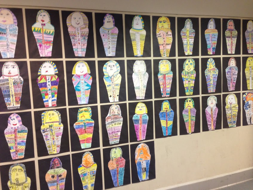 The Art Room At St.Elizabeth Parish School: 2nd Grade: Sarcophagus Drawings