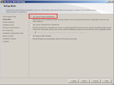 SQL Server Hints: SQL Server 2012 steps installation