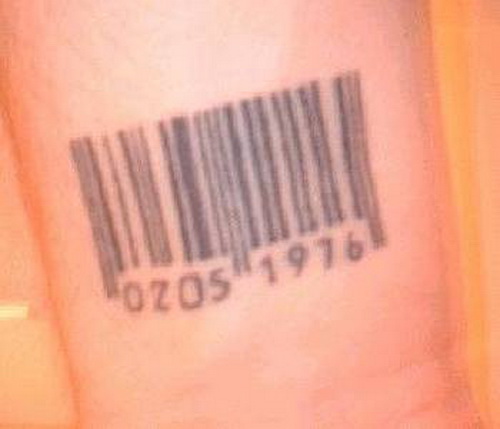 Tattoo Ideas: barcode tattoo wrist
