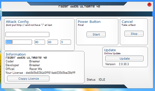 Full Shell Boot From Razer DDOS Ultimate