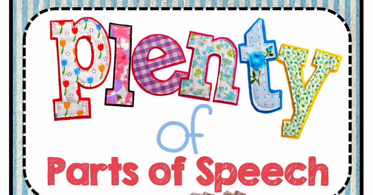 Parts Of Speech Clip Art
