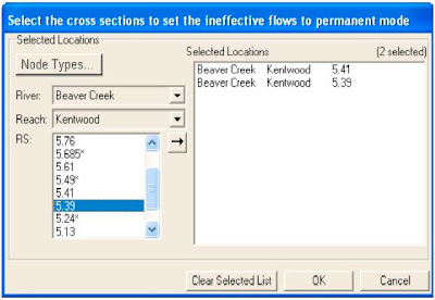 Ineffective Areas (HEC-RAS)