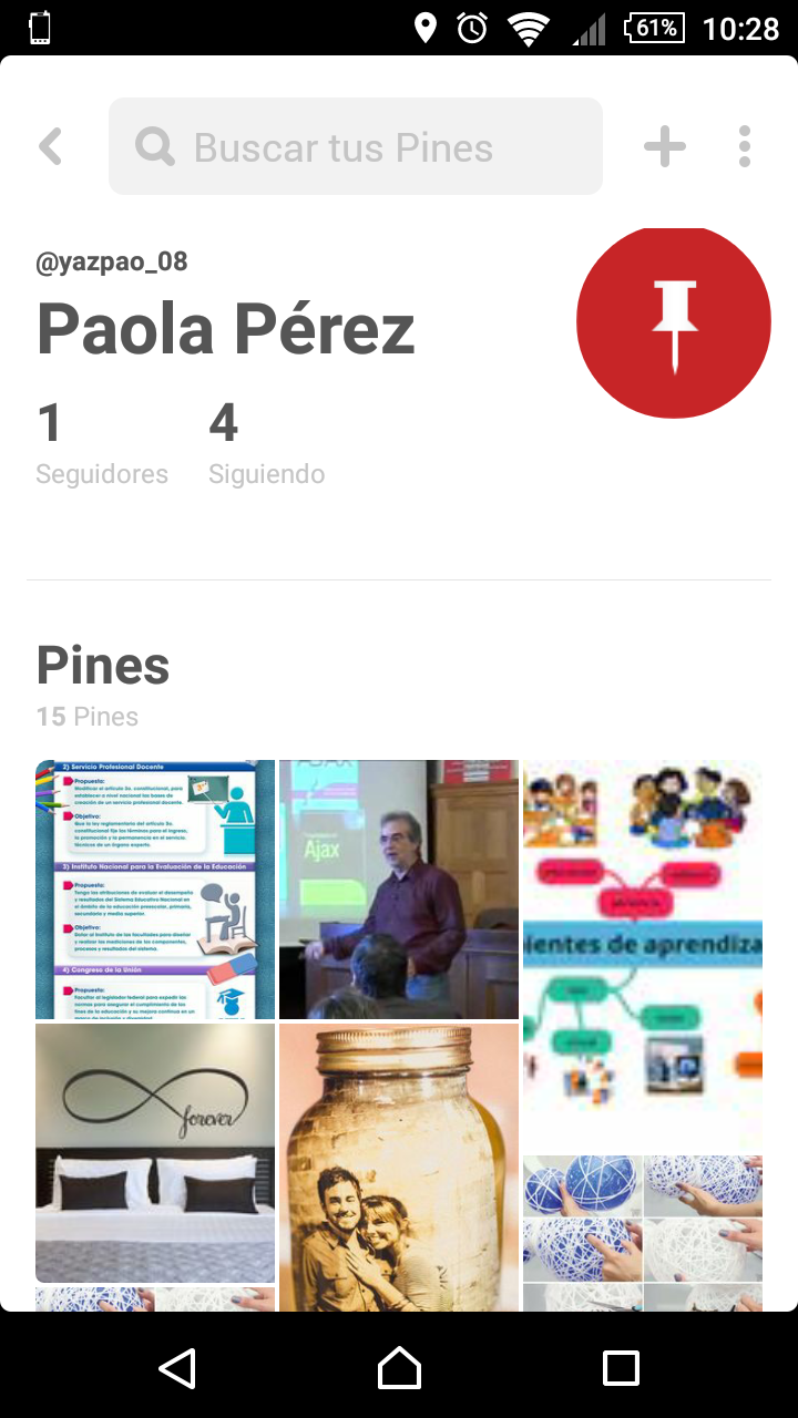 Educación : Uso de Pinterest