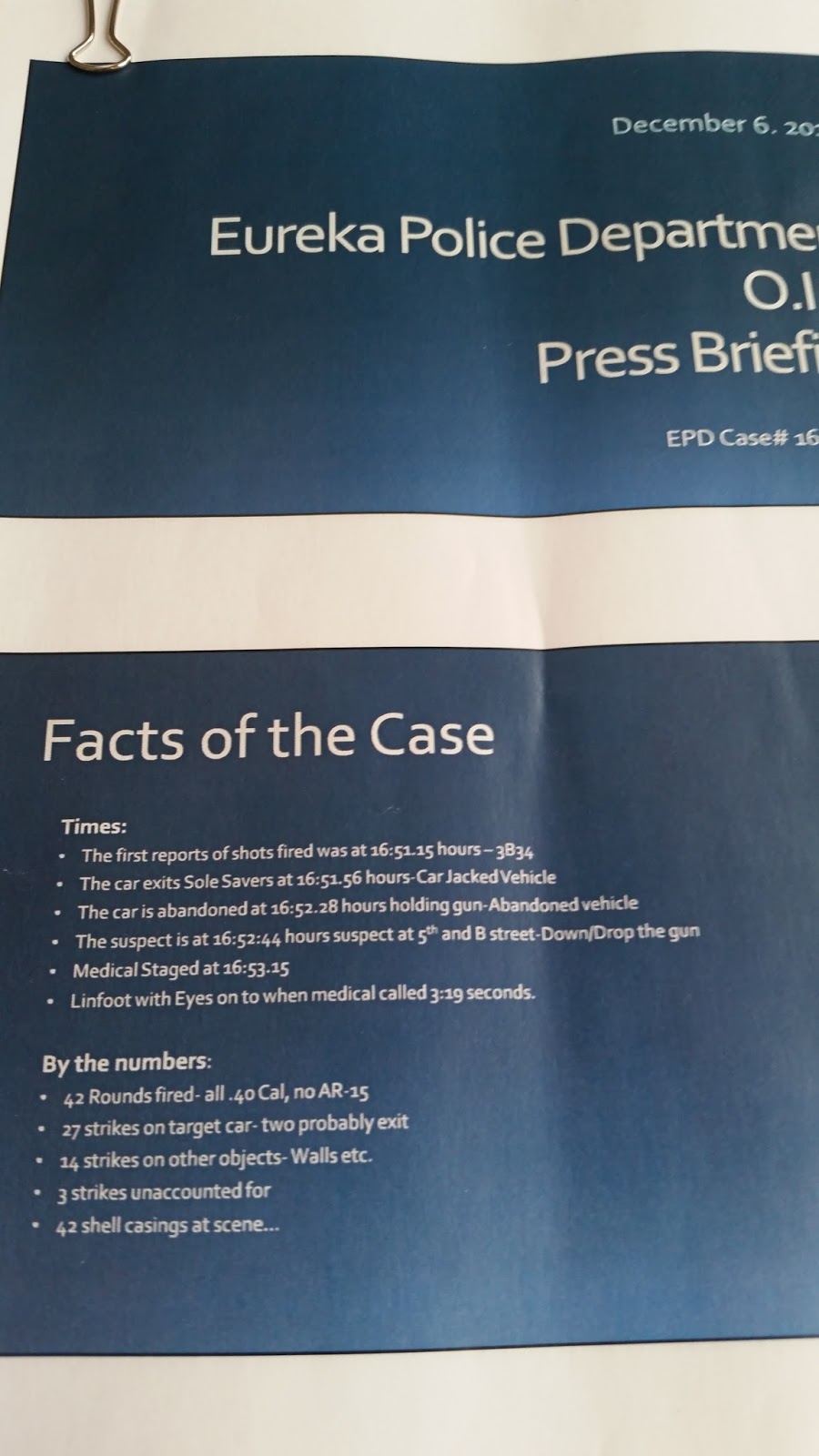 Words Worth: "We are not saying anyone did anything wrong" but Chief ...