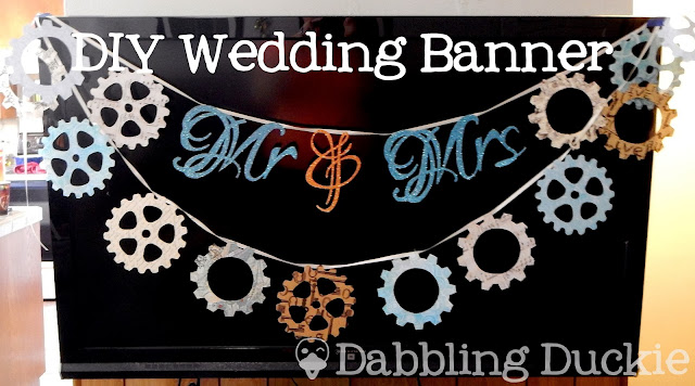 Dabbling Duckie: DIY Wedding Banner