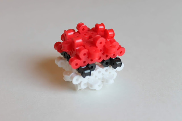 Serving Pink Lemonade: 3D Perler Bead Pokeball