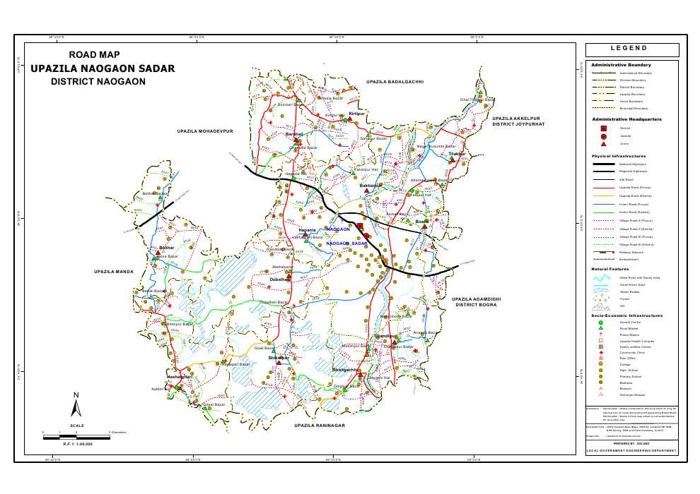 Mouza & Land Use Maps of Naogaon Sadar Upazila, Naogaon, Bangladesh ...