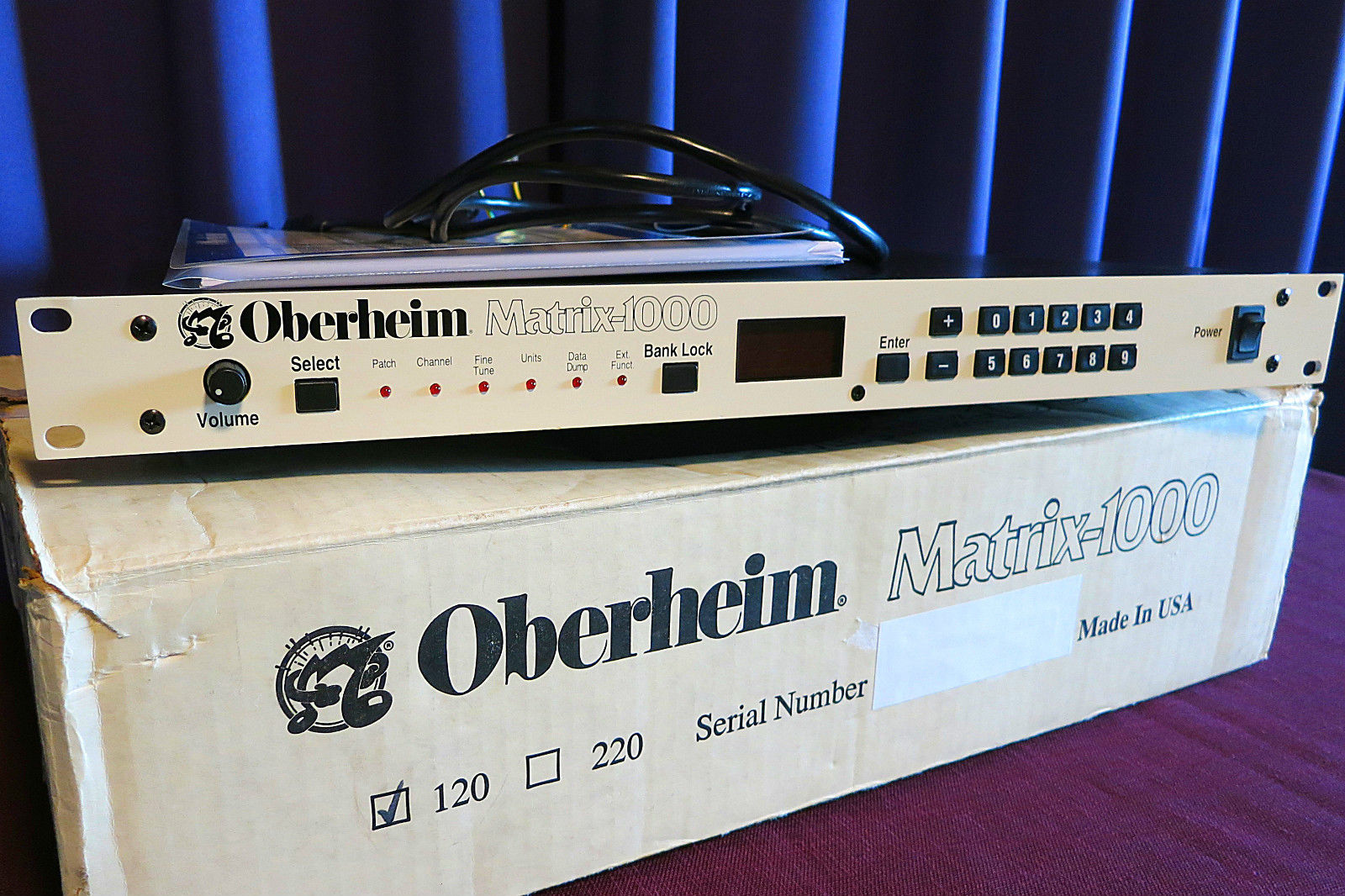 MATRIXSYNTH: Oberheim Matrix-1000 Synthesizer White w/ Original Box