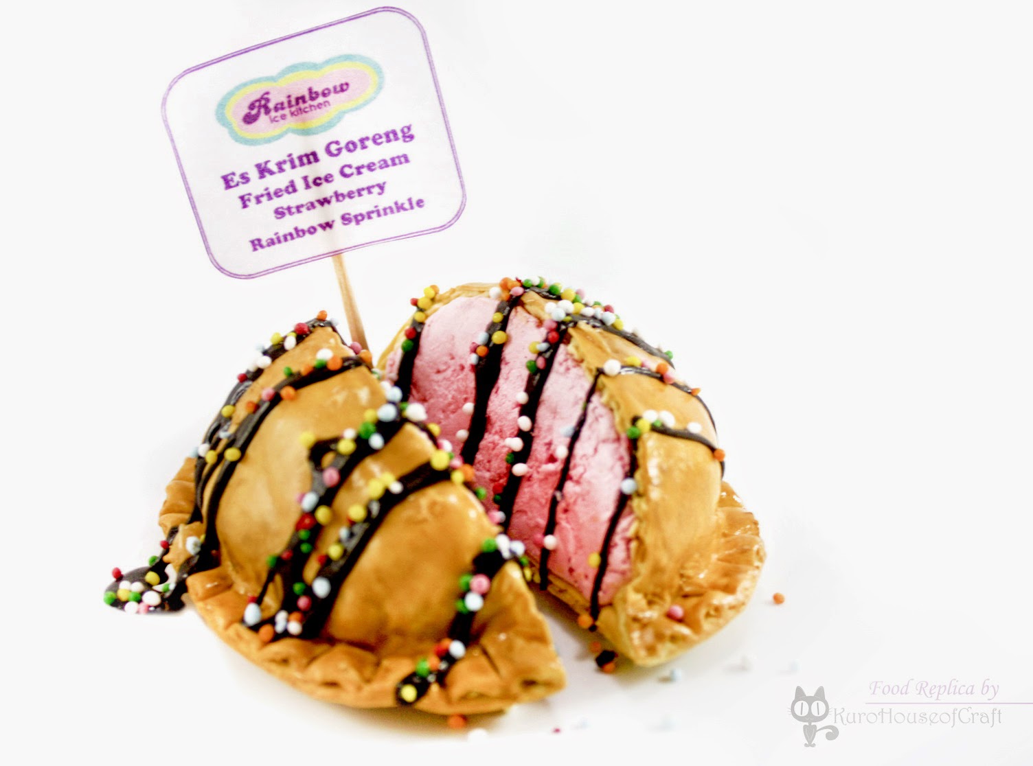 KuroHouse of Craft: Replika Ice Cream (Dummy Food) Rainbow Ice Cream