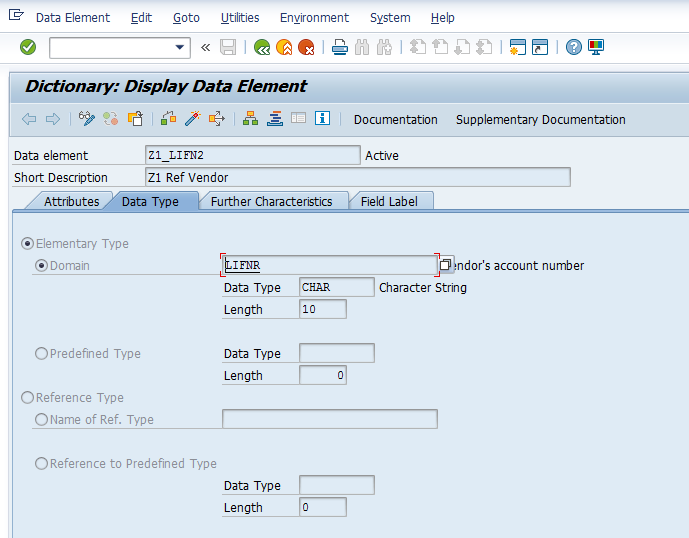 ABAP : ABAP – Data Elements