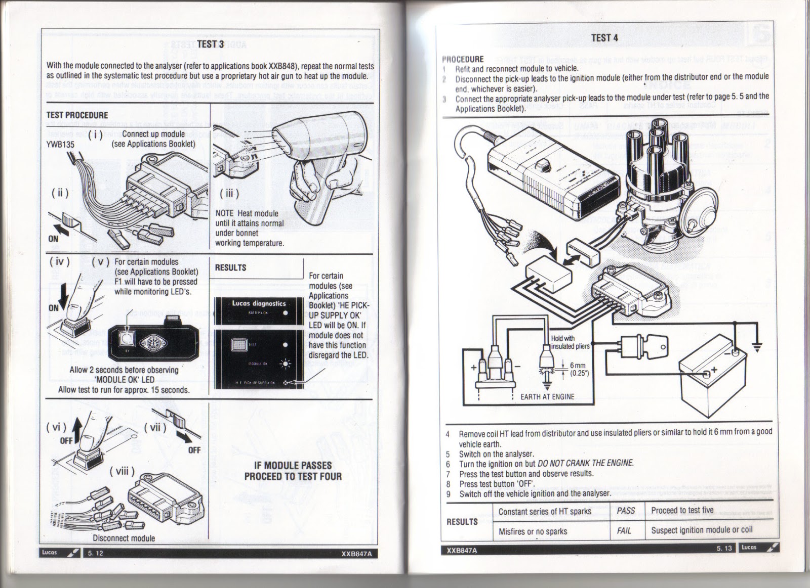Lotus Excel Restoration: Lucas YXB135 ignition (igniter) module tester