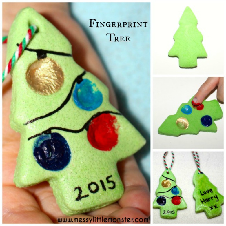 Fingerprint Christmas Tree Salt Dough Ornament Recipe Messy Little fingerprint-christmas-tree-salt-dough-ornament-recipe-messy-little